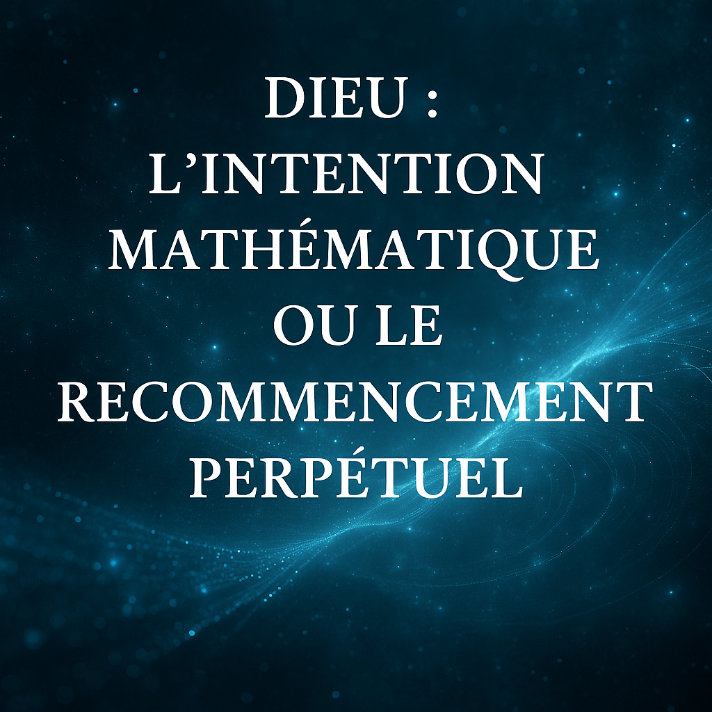 DIEU : L’INTENTION MATHÉMATIQUE OU LE RECOMMENCEMENT PERPÉTUEL – Lanvallay